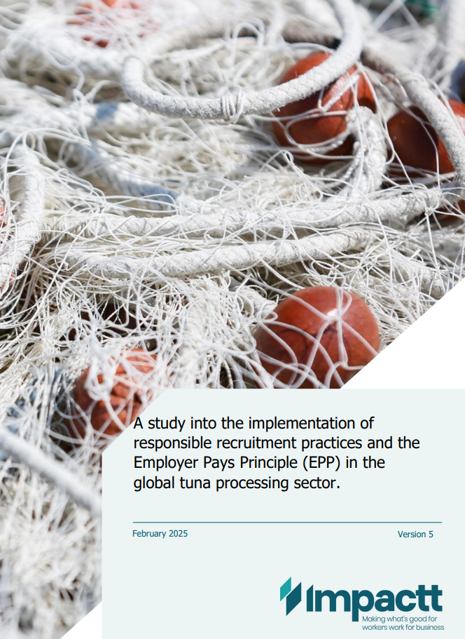 New study responsible recruitment in tuna processing - SEAA - The ...